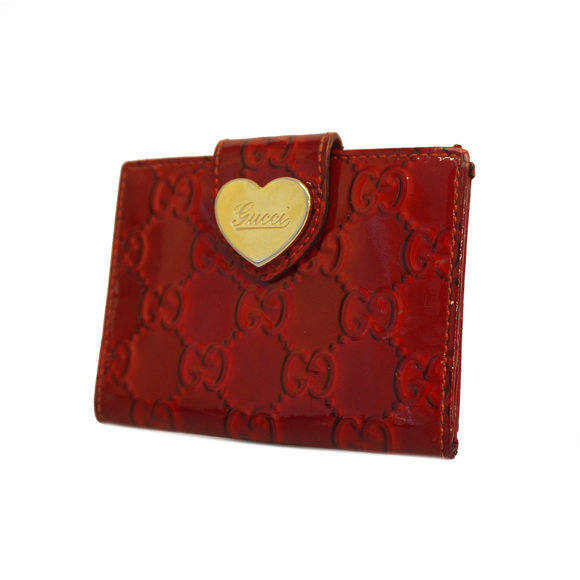 Gucci | Accessories | Auth Gucci Card Case Gold Hardware 22426 Patent ...